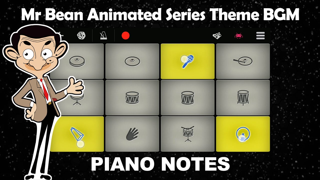 Mr. Bean | Animated Series Theme BGM | Piano Notes | Walkband Cover ...