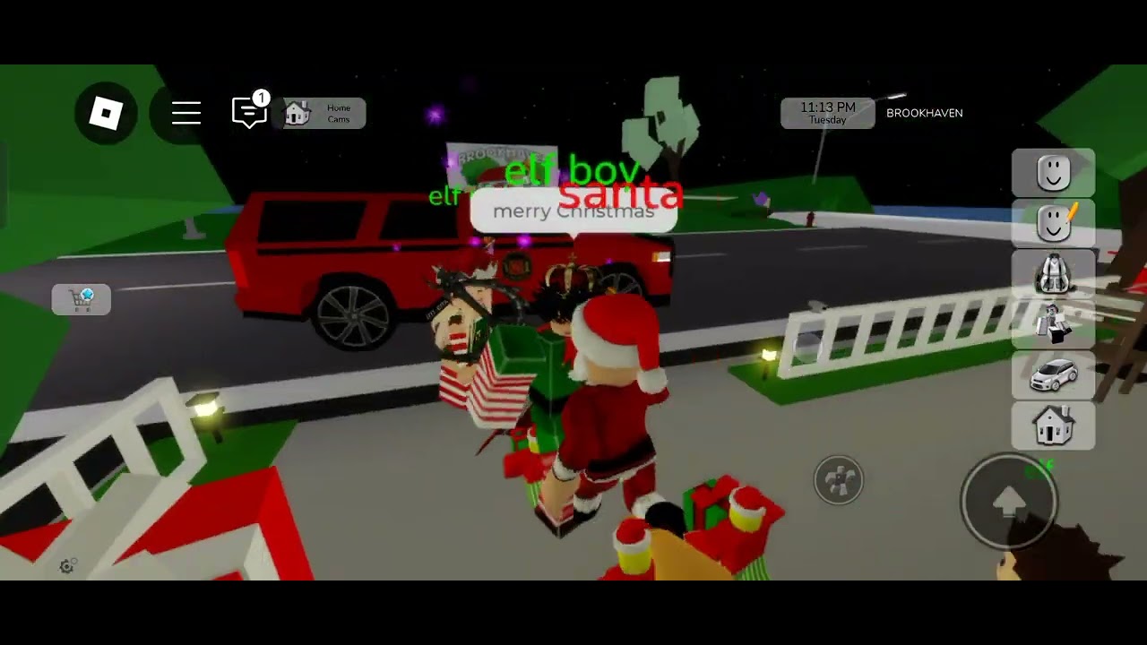 i was qn elf and i help santa at roblox - YouTube