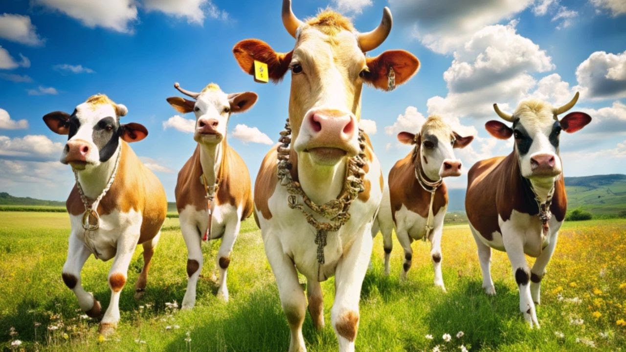FUNNY COW DANCE 166 │ Big Cow & Animal Song 🐄 Dance with a Smile! - YouTube