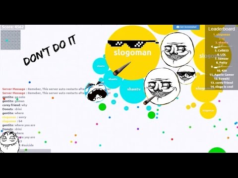 Agar.io - IN A SERVER WITH SLOGOMAN !!!!!!! - YouTube