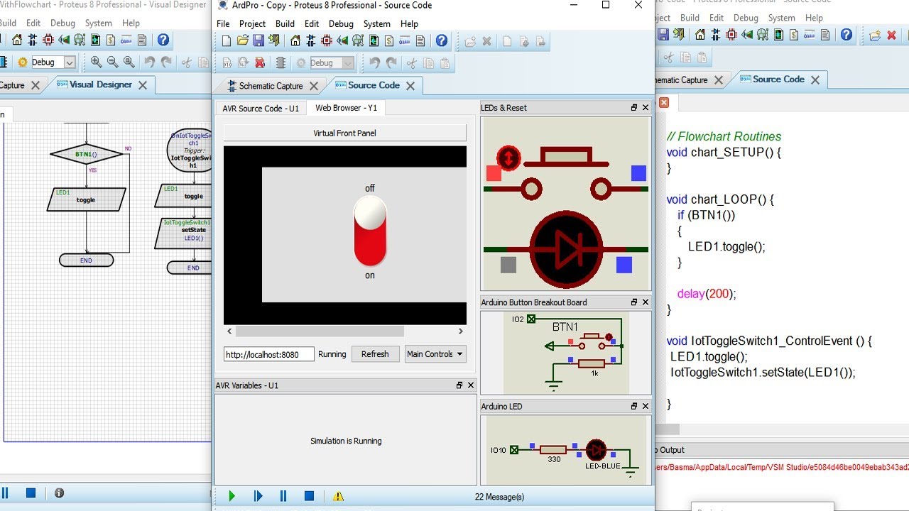 كورس انشاء تطبيقات انترنت الاشياء Proteus Iot builder Ardunio create ...