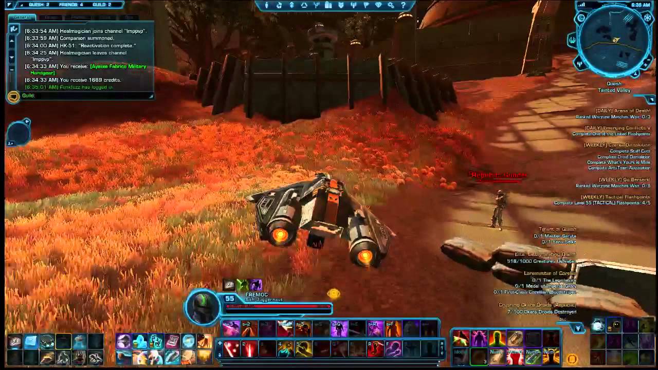 SWTOR:E06:Fremoc Achievement Hunting: Tyrant of Quesh - YouTube