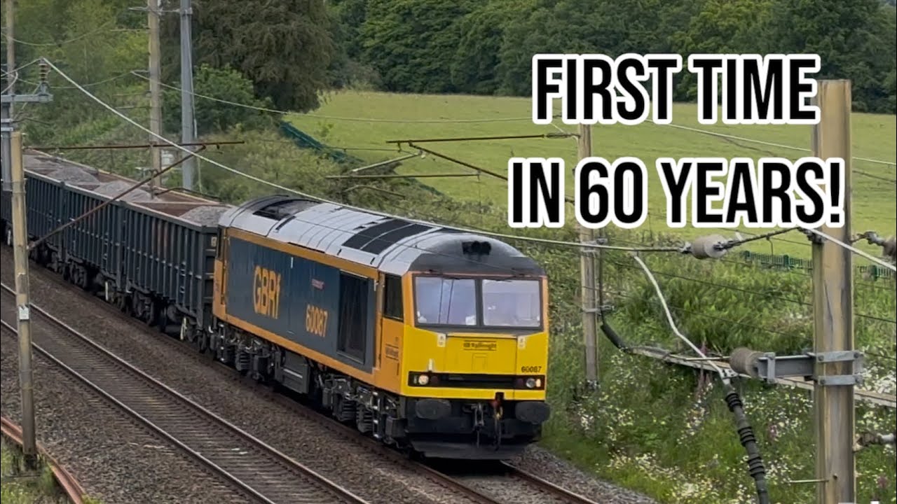 FIRST Stone Train direct from Horton Quarry in 60 years! 60087 ...