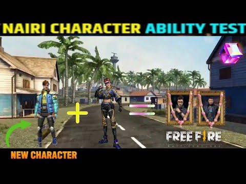 New Character Nairi Ability Test Free Fire || Nairi Character Skill ...