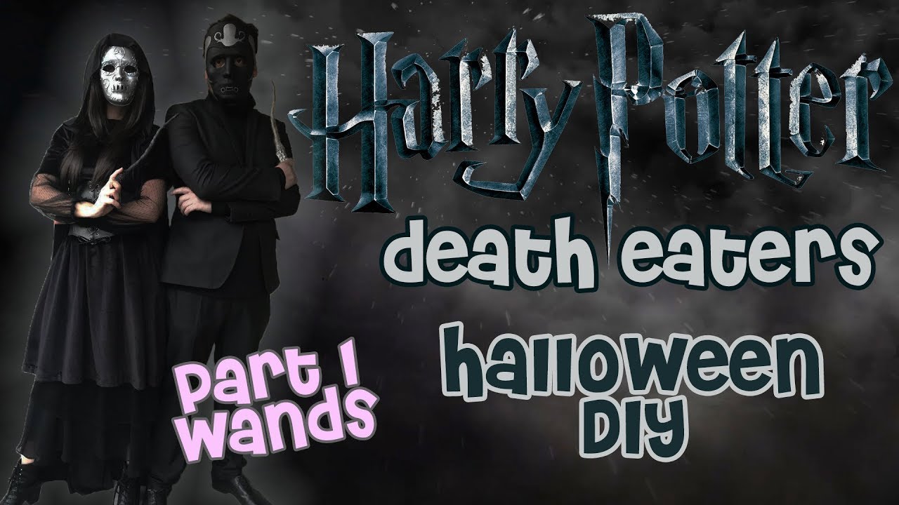 DIY Death Eaters Costumes WANDS // HARRY POTTER Halloween - YouTube