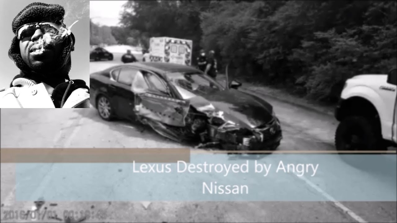 Lexus Destroyed by Angry Nissan - YouTube