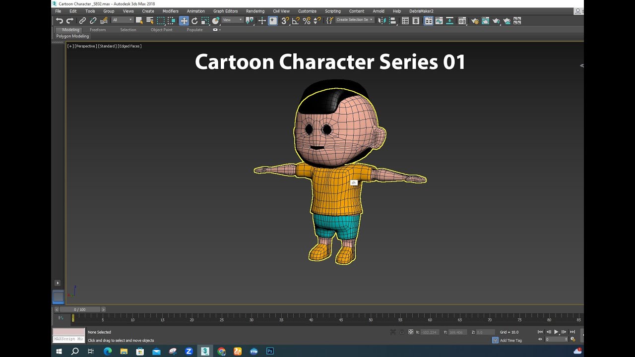 Cartoon Character Series 01 Modeling Tutorial Part 01 - YouTube