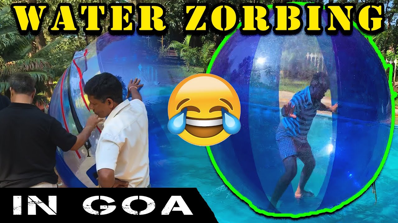 Funny Water sport Games in GOA Beach || WATER ZORBING || TOP 10 WATER ...