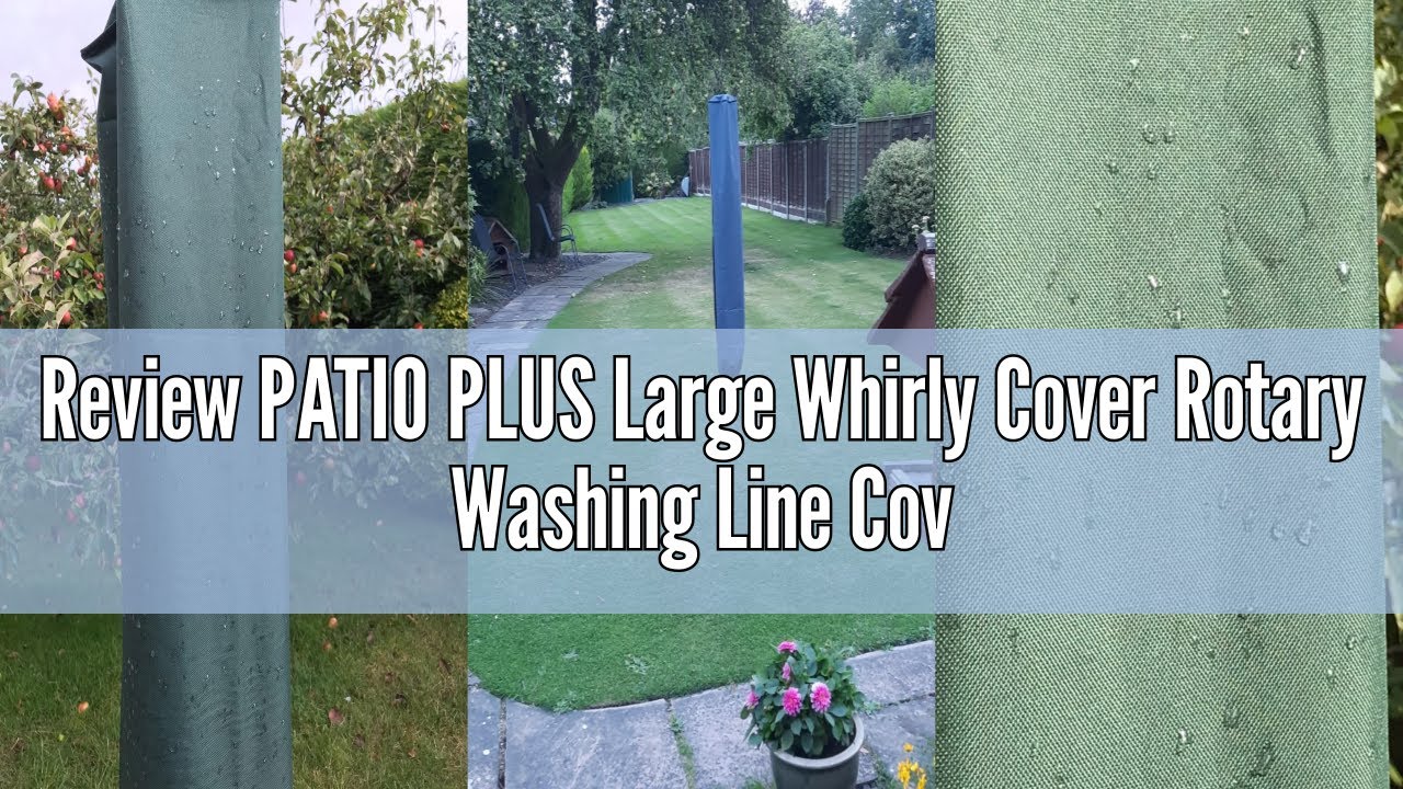 Review PATIO PLUS Large Whirly Cover Rotary Washing Line Cover ...