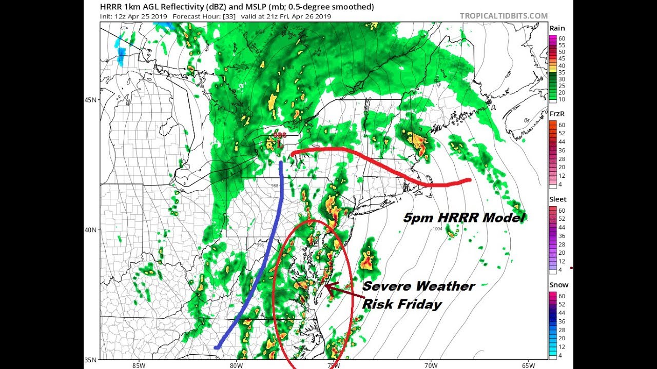 Severe Weather Gulf States As Cold Front Heads to the East Friday. Late ...