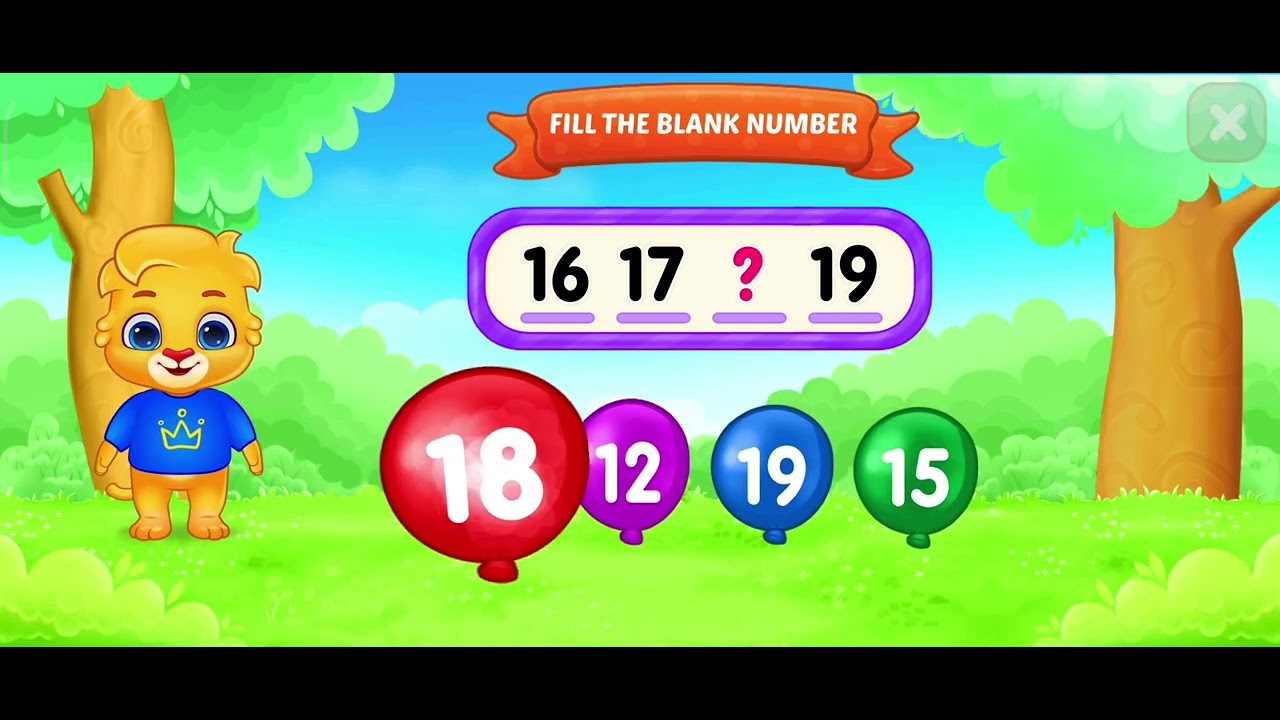 teddy | number game | counting | numbers | kids counting | animated ...