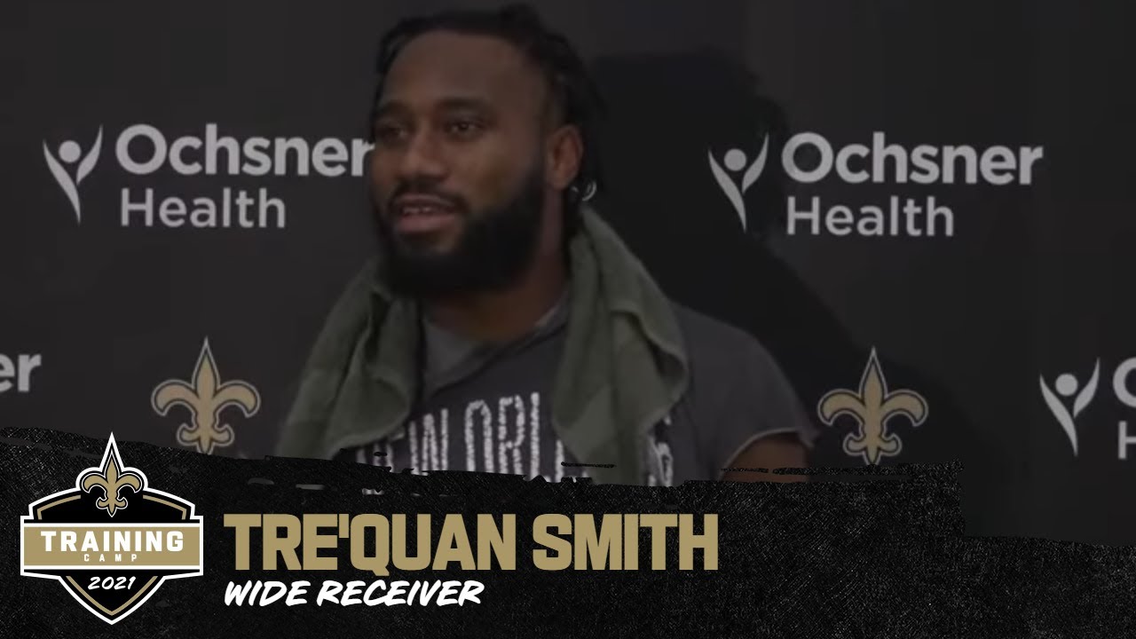 Tre'Quan Smith 'Very Confident' in Year 4 | Saints Training Camp 2021 ...