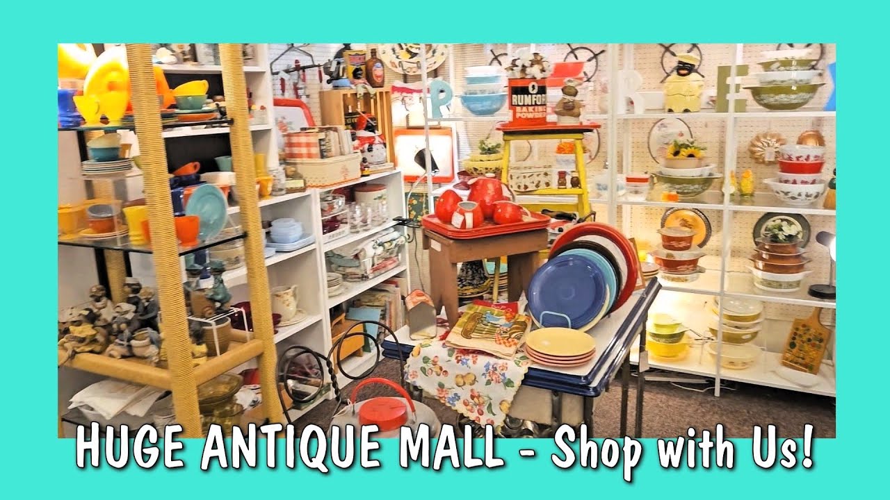SHOP WITH US at a HUGE Antique Mall for Vintage Retro MCM! So Much to ...