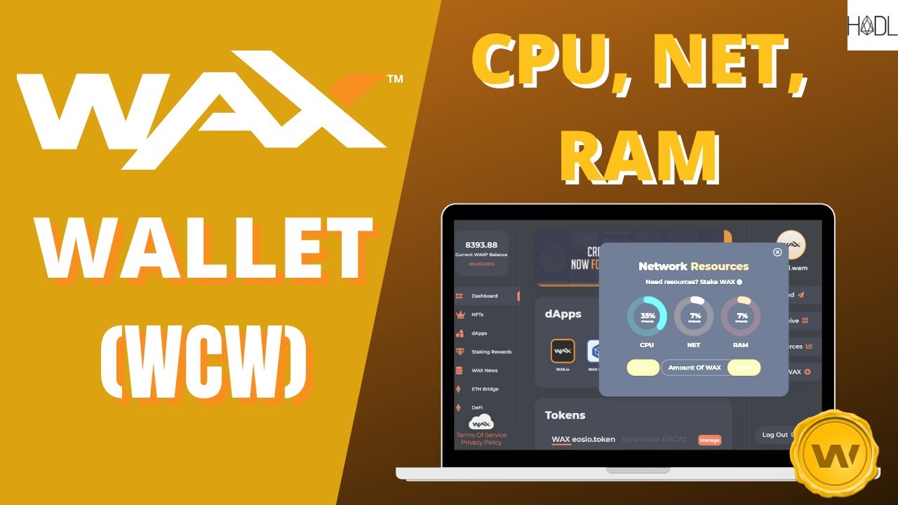 WAX Cloud Wallet (WCW): CPU, NET, RAM Resource Management - YouTube