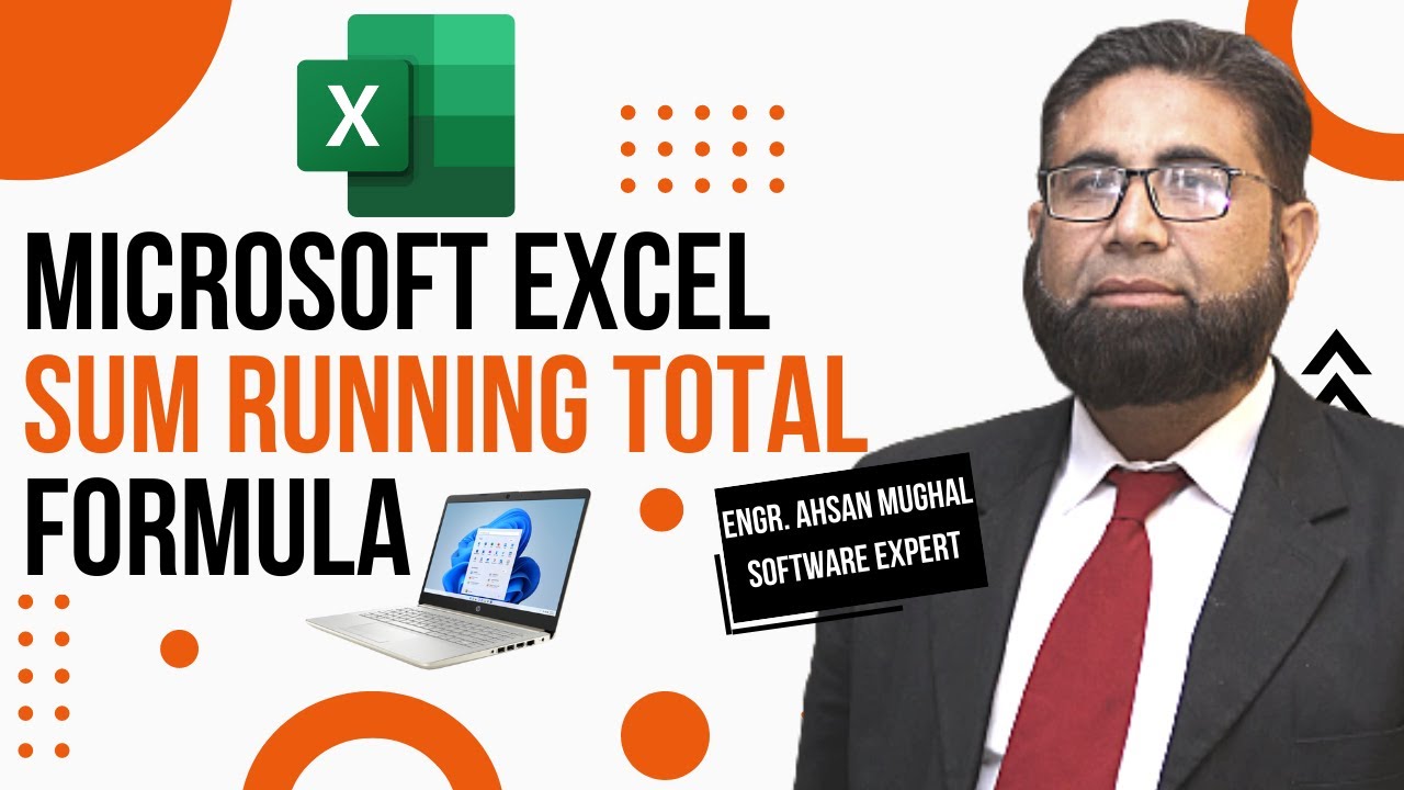 SUM RUNNING TOTAL FORMULA - #sum - #microsoftexcel - #microsoft - AHSAN ...