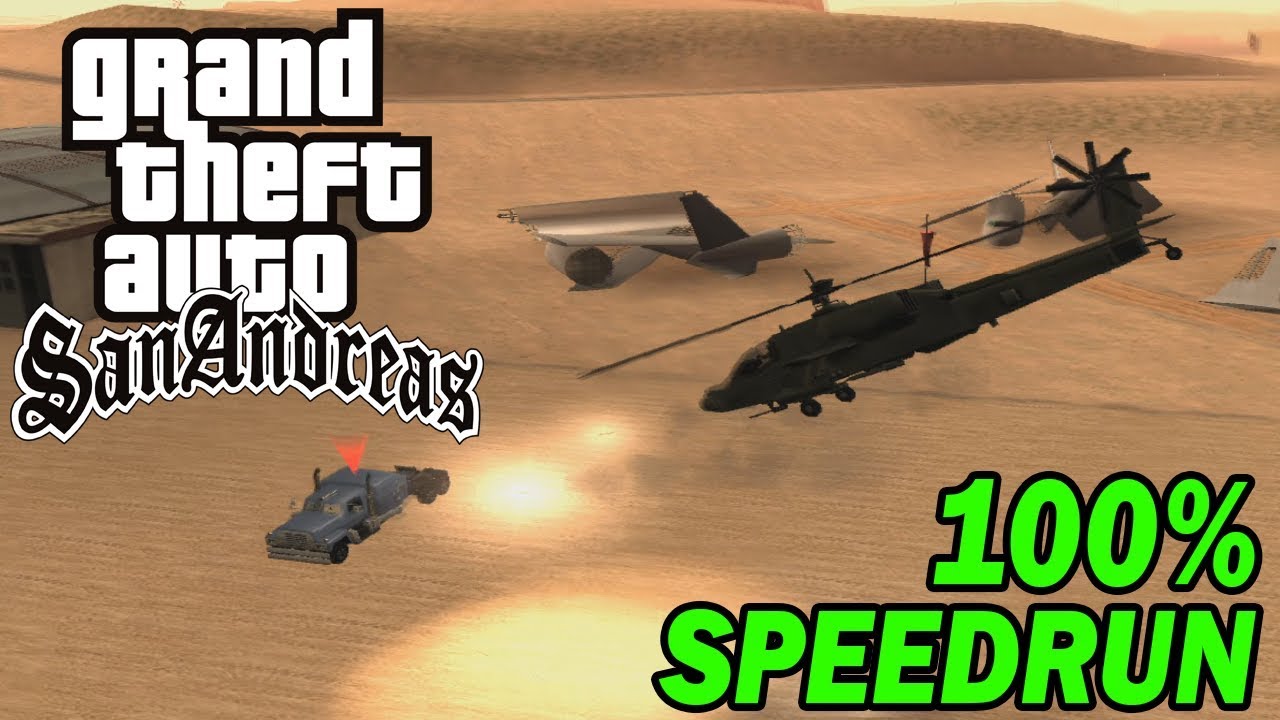 GTA San Andreas 100% Speedrun - YouTube