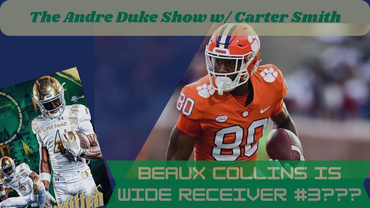 BEAUX COLLINS...Wide Receiver #3??? Are the Notre Dame Receivers a red ...