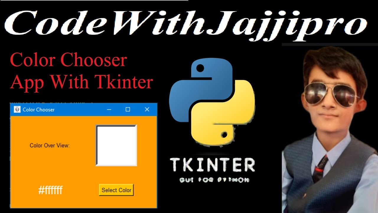 Color Chooser App With Tkinter And Python In Urdu Hindi