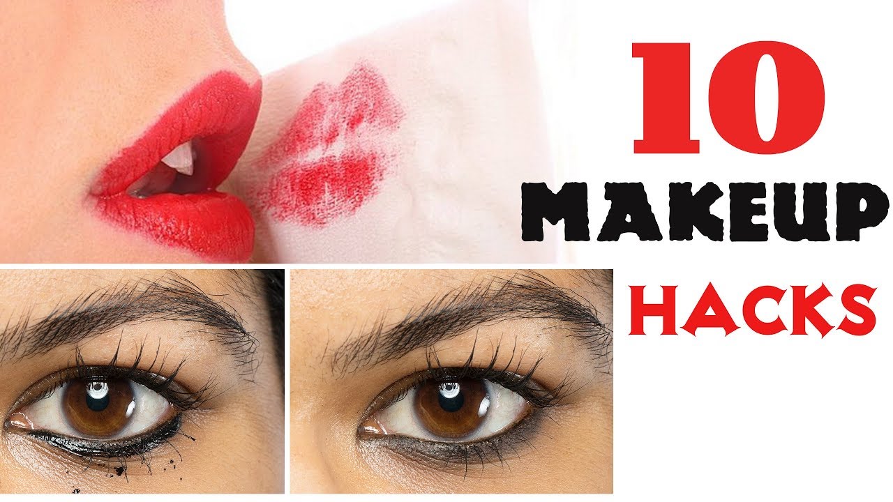 10 MAKEUP HACKS EVERY GIRL SHOULD KNOW using Tissue Paper - YouTube