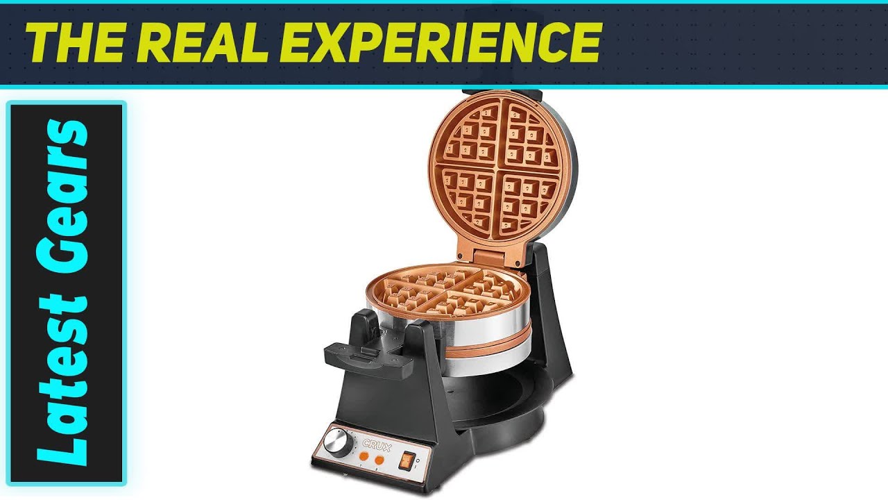 CRUX Double Rotating Waffle Maker: Fastest Belgian Waffle Maker? - YouTube