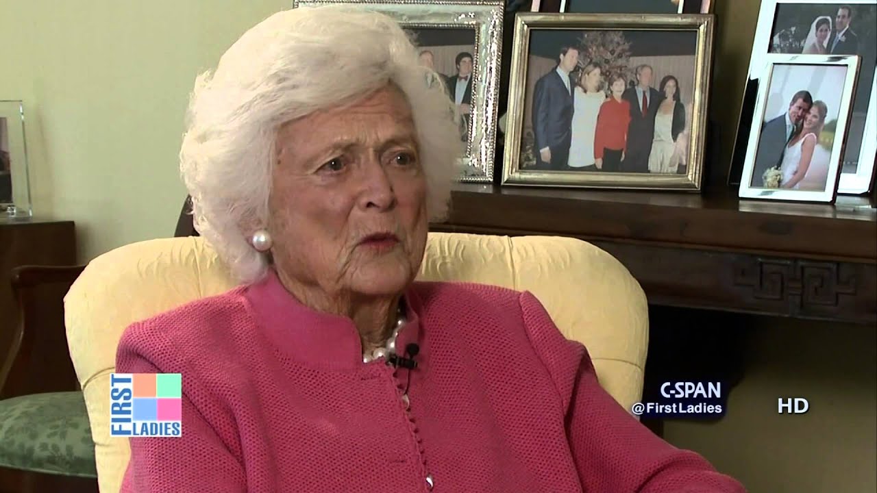 Barbara Bush on Sorority of First Ladies (C-SPAN) - YouTube