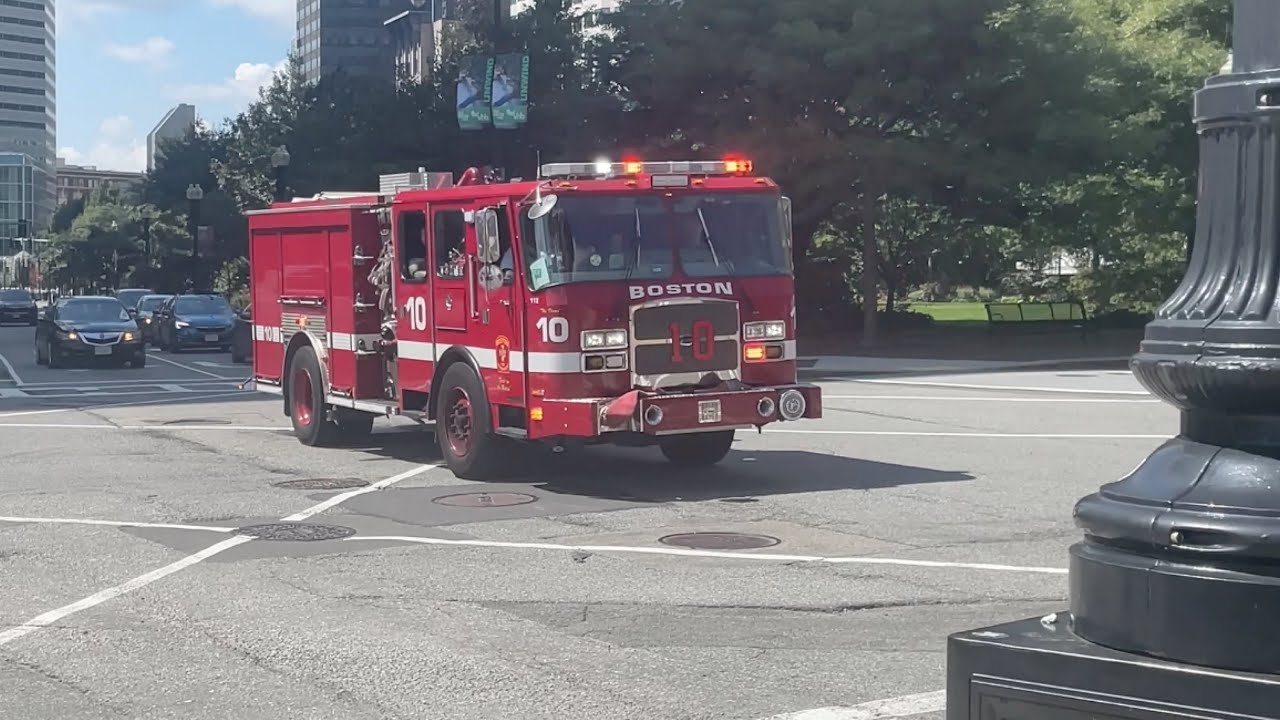 Boston Fire Engine 10 responding to a medical call - YouTube