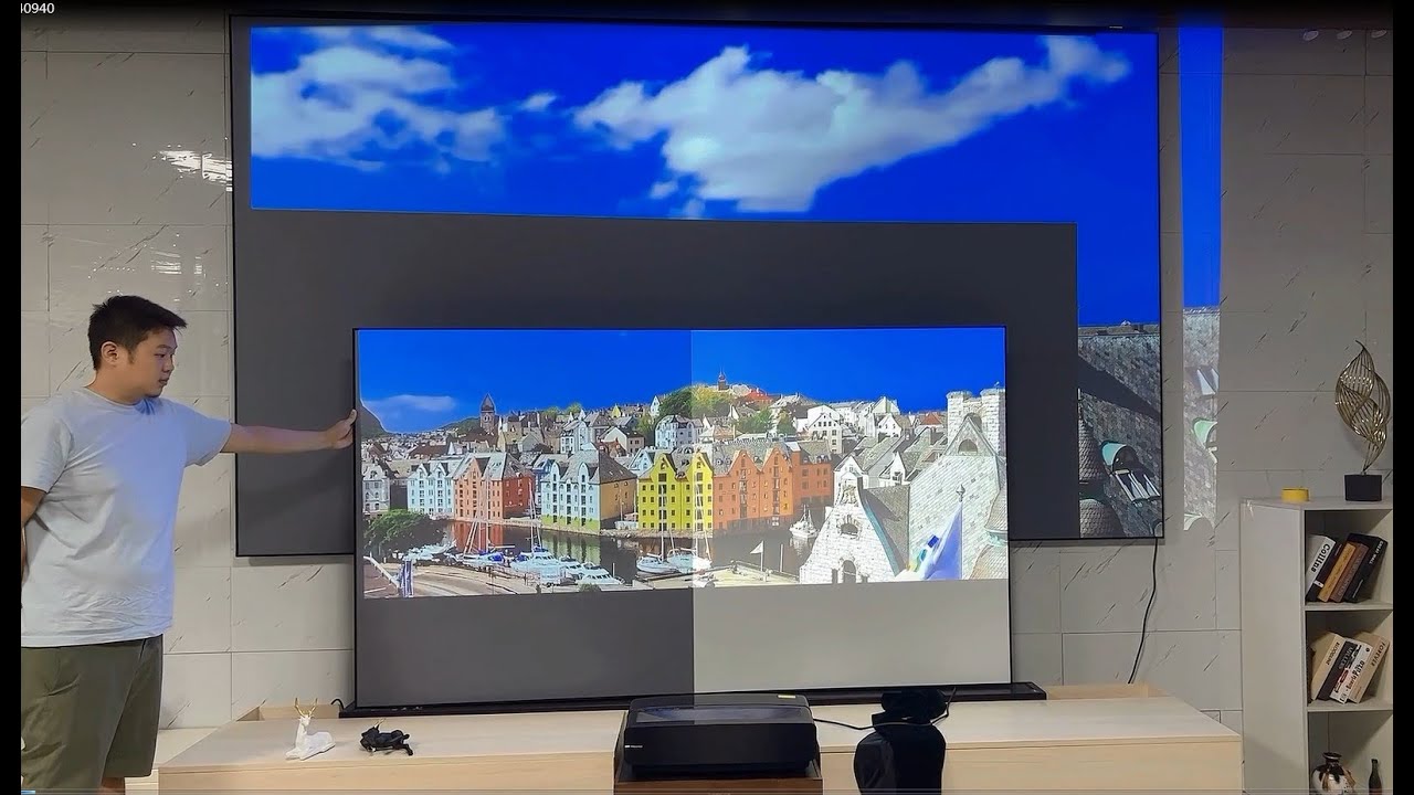 T prism UST ALR screen VS Matte white （Left side of T prism）#alrscreen ...