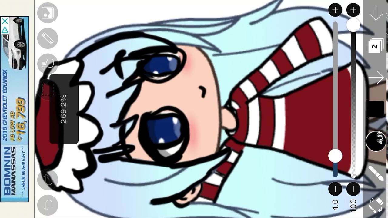 Gacha character| trace over the lines - YouTube