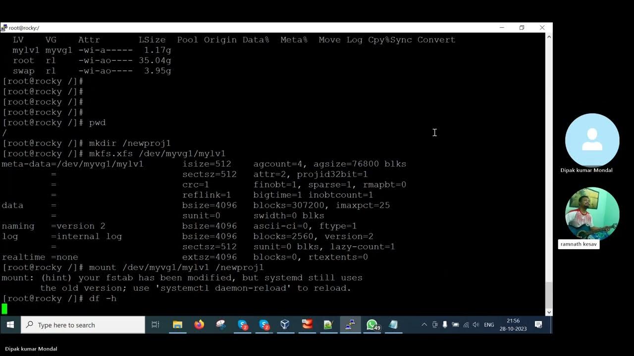 Logical Volume Creation and Extending in RHEL 9 - YouTube