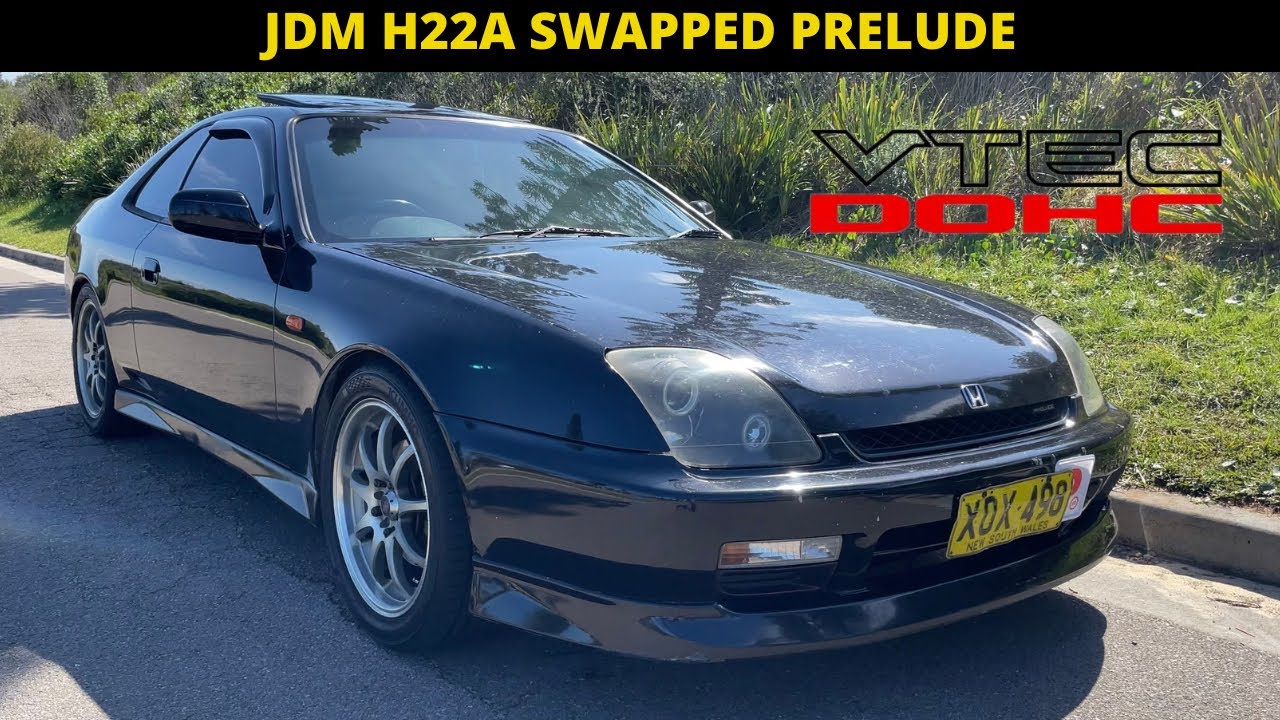 JDM H22A Swapped Honda Prelude! (WALK AROUND) - YouTube