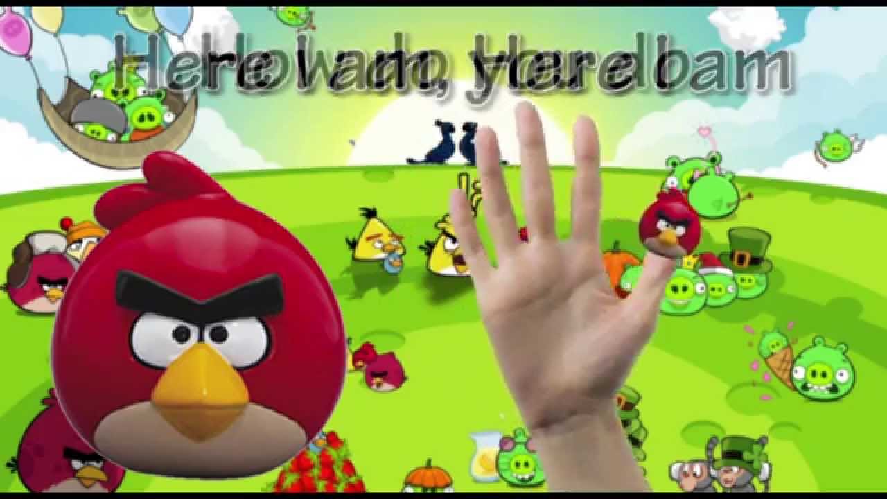 Angry birds The Finger Family Family Nursery Rhyme Songs - YouTube