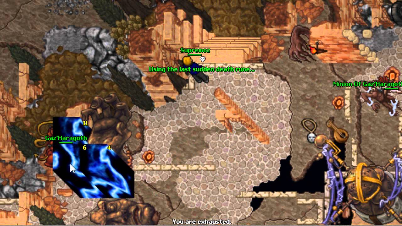 [TIBIA] Supremoz vs Gaz'Haragoth - YouTube