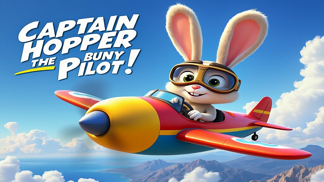 Captain Hopper the Bunny Pilot on a High-Flying Adventure! | Fun Flying ...