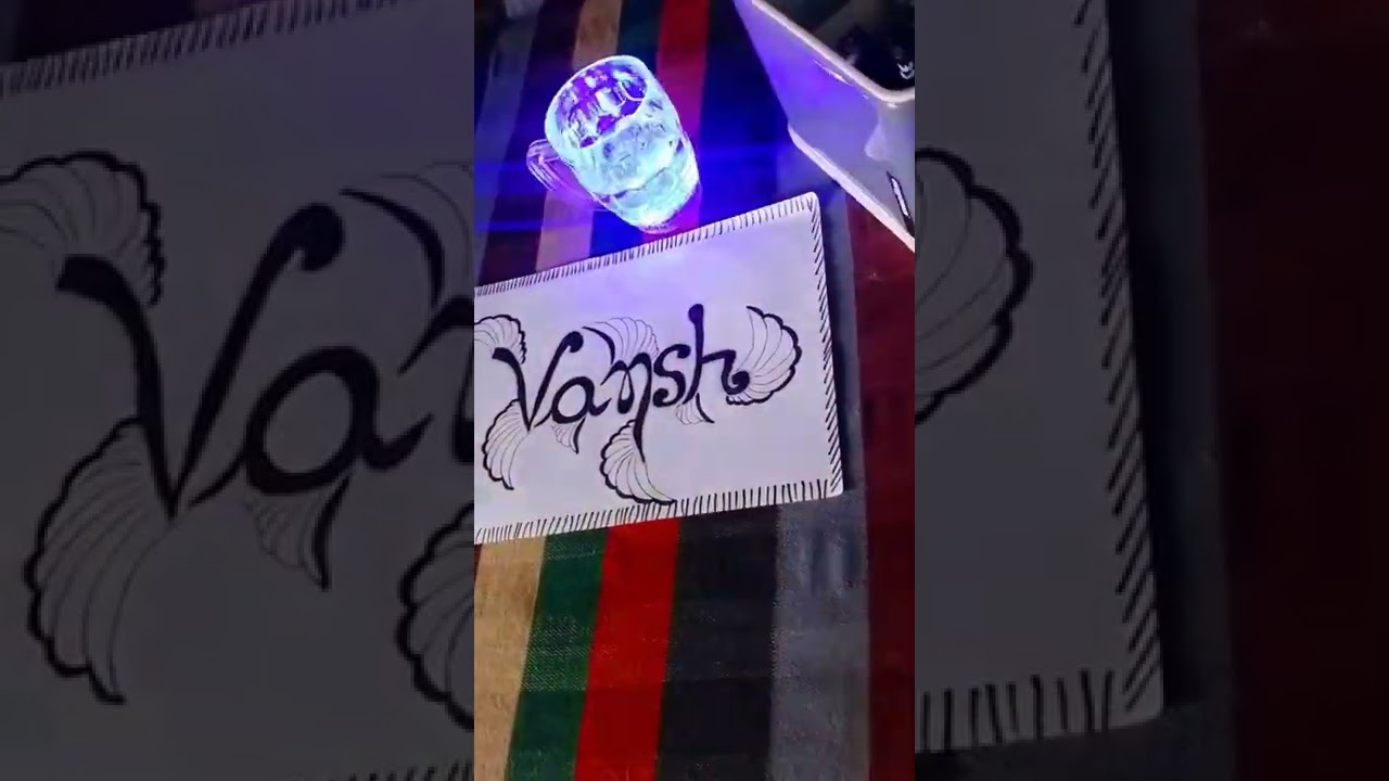 vansh name art#shots - YouTube