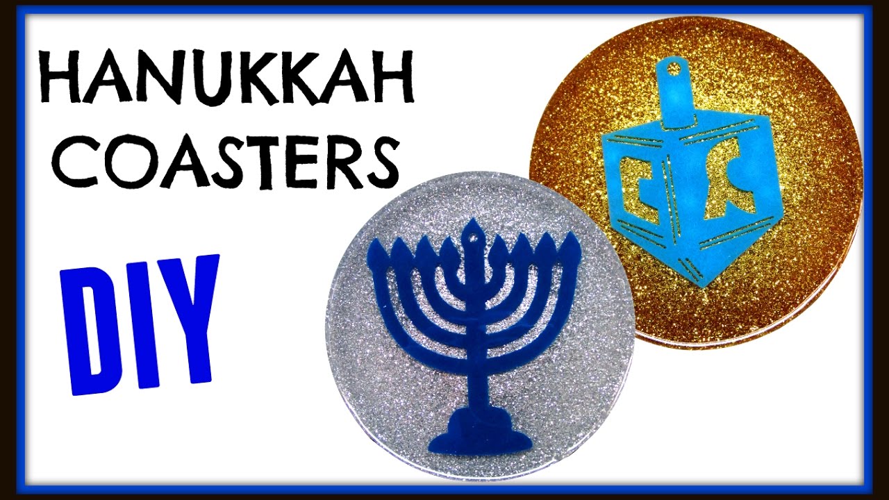 Hanukkah Menorah and Dreidel Coasters | DIY Project | Another Coaster ...