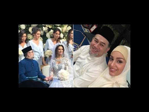 Taçlı Rus güzel Malezya Kralı ile evlendi