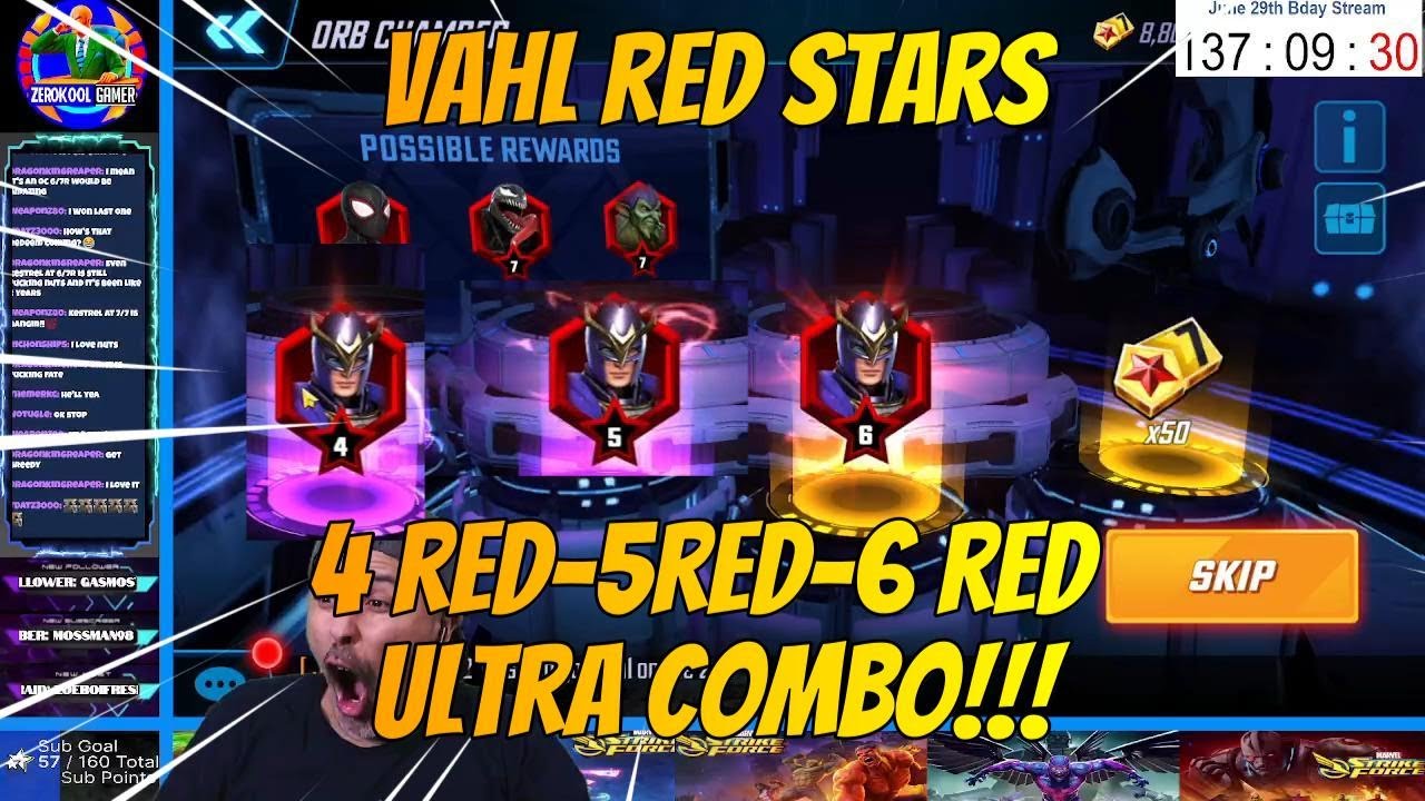 VAHL RED STARS - 4RED 5 RED 6 RED ULTRA COMBO - MSF - YouTube