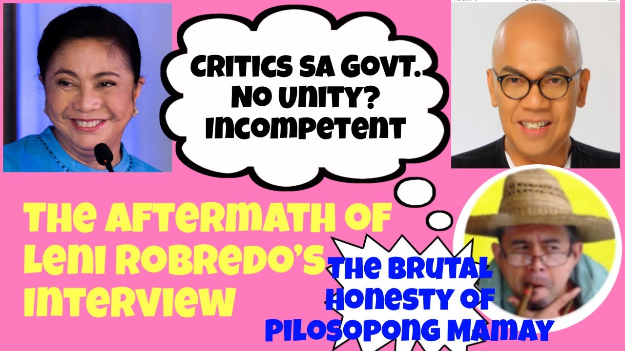 Leni Robredo interview with Boy Abunda - YouTube