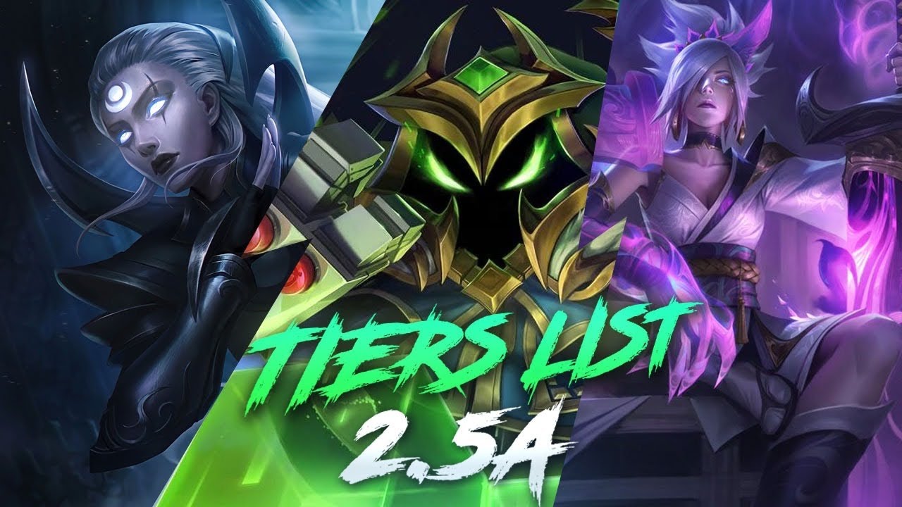 TIER LIST WILD RIFT PARCHE 2.5, LOS MEJORES CAMPEONES DEL META 😱 | LOL ...