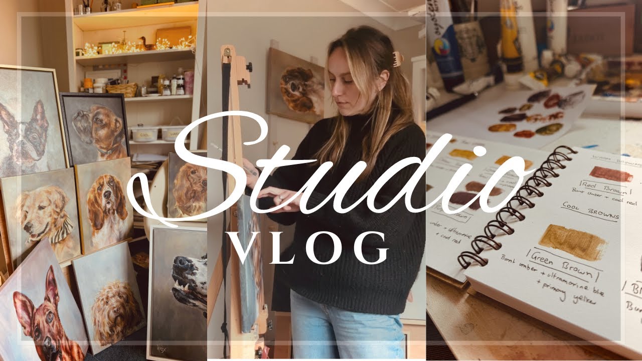 A PRODUCTIVE WEEK IN MY STUDIO | PAINTING FOR MARKETS | COLOUR ...