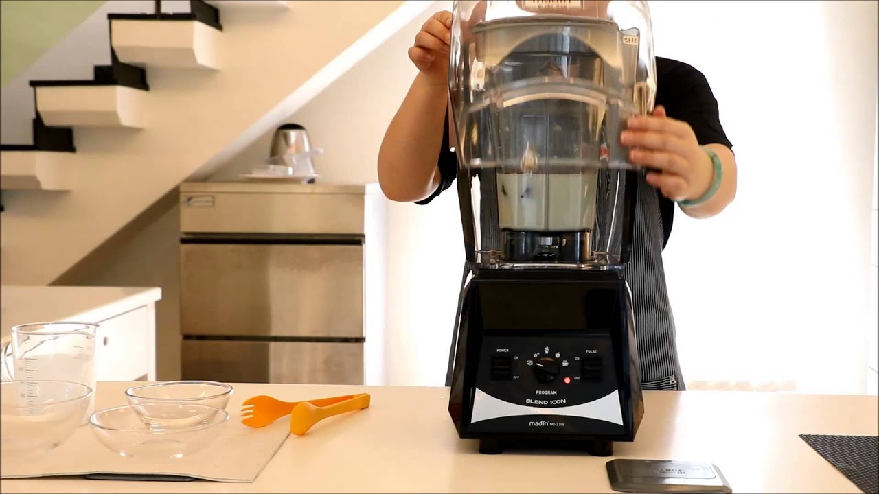 madin blender recipes 薑汁地瓜牛奶 - YouTube