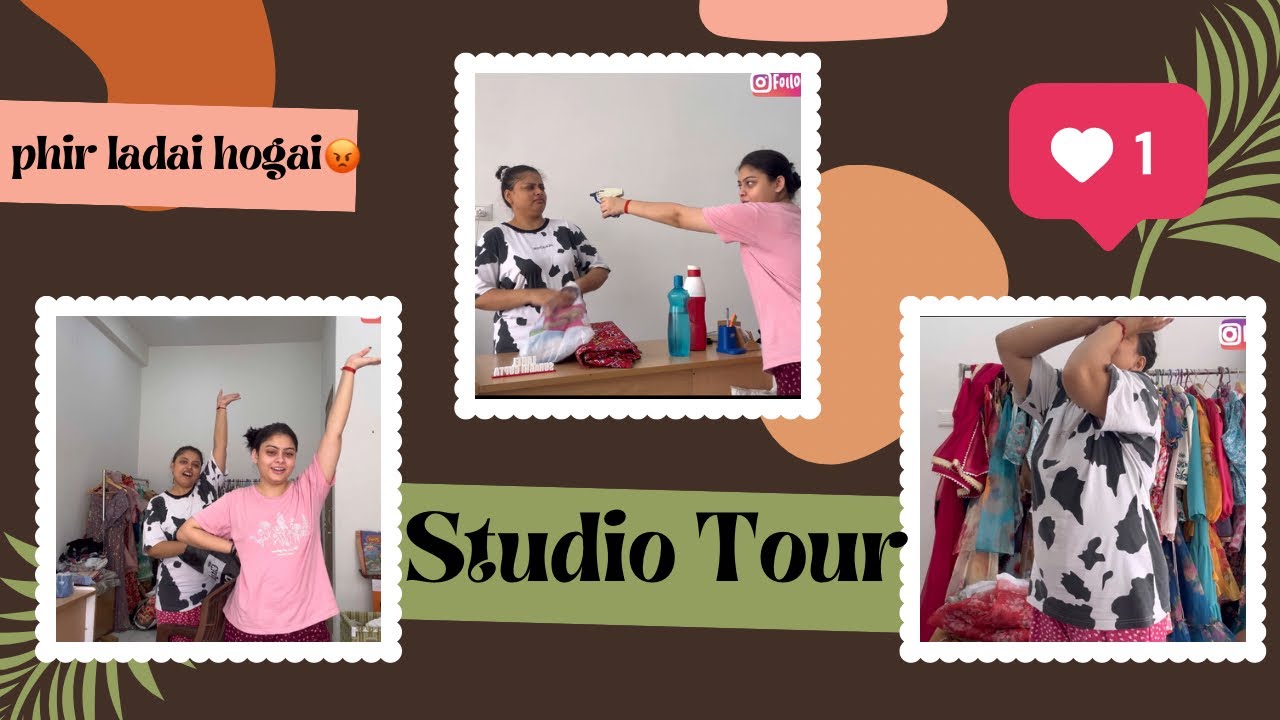 STUDIO TOUR | Small Business | phir ladai hogai😡 || Tanya Gupta - YouTube