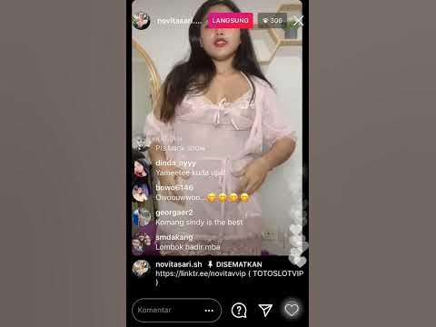 Novitasari SH live IG sexy #shorts no bra #kiss #telanjang #tantehot - YouTube