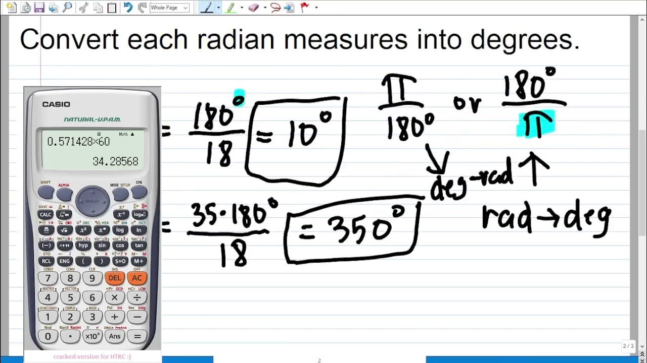Convert Radian to Degree, Minutes, and Seconds | QE, Entrance, & Board ...