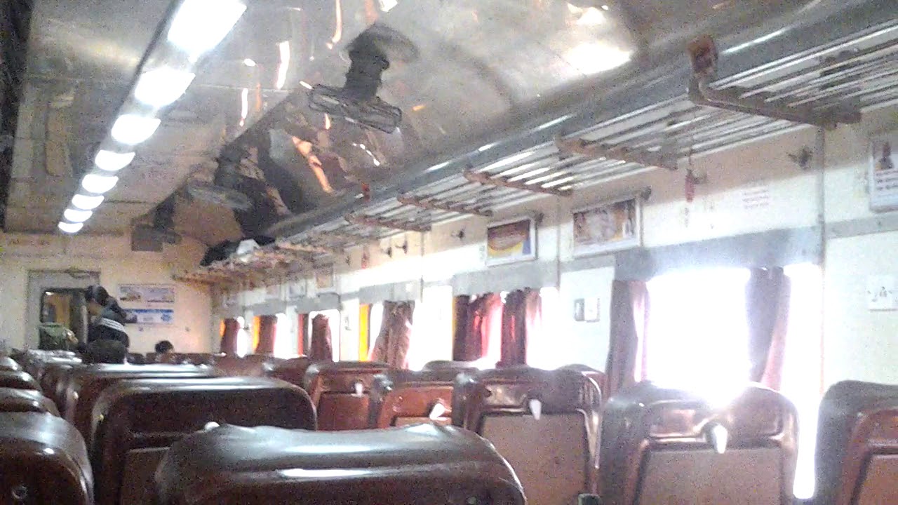 Old ICF rakes 12057 UNA Janshatabdi inside view of CC class - YouTube