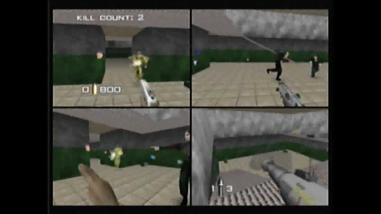 Goldeneye 007 (N64) Rocket Launchers (9-2) 1 vs 3 on Stack - YouTube