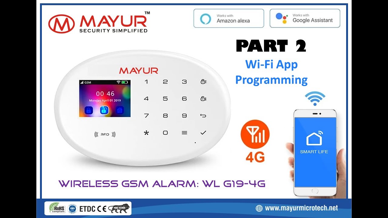 Wireless 4G GSM & Wi-Fi Alarm System | Wi-Fi App programming | Mobile ...