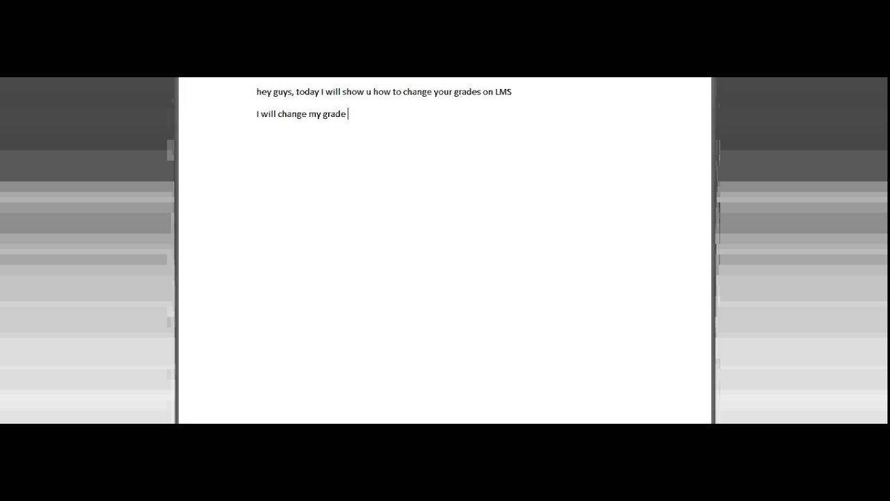 Change grades on LMS - YouTube