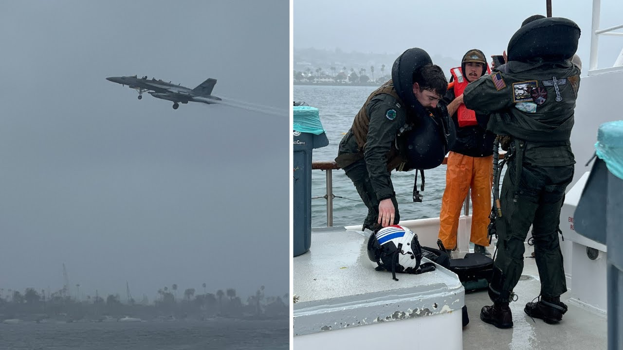 Utahns play role in rescue of Navy crew following jet crash - YouTube