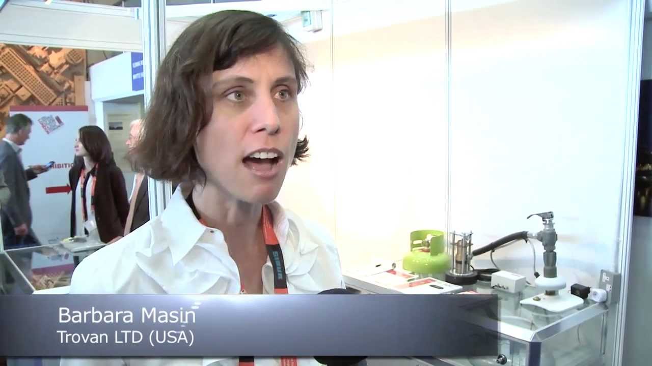 Barbara Masin of Trovan at the World LP Gas Forum 2013, London 10-2013 ...